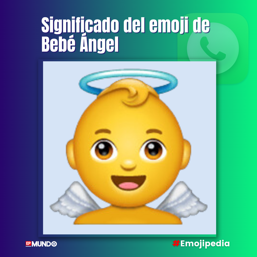 ¿Qué simboliza el emoji de bebé ángel?
