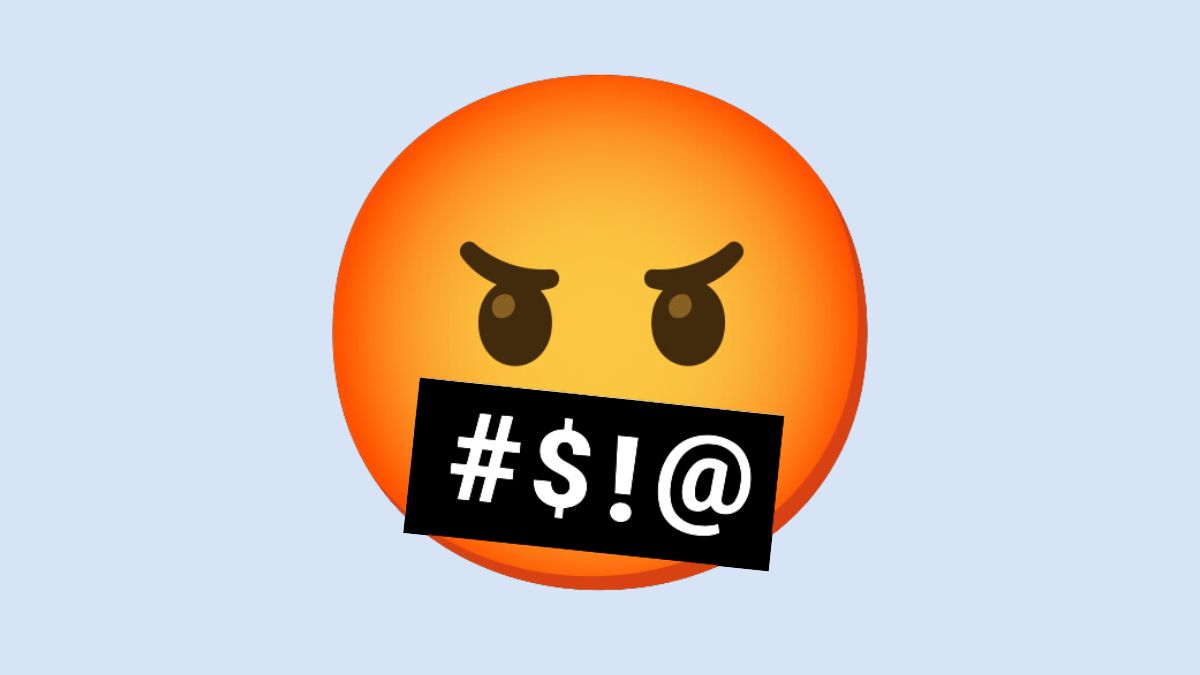 🤬 ¿Qué significa el emoji de cara con símbolos sobre la boca?